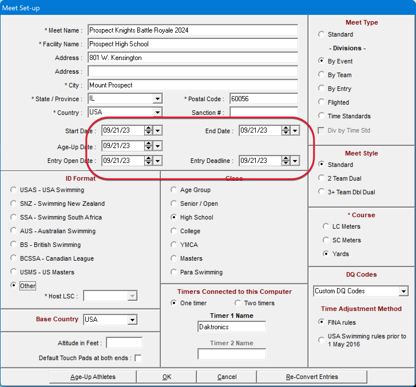 Why are my meet results showing on the wrong date? – swimcloud